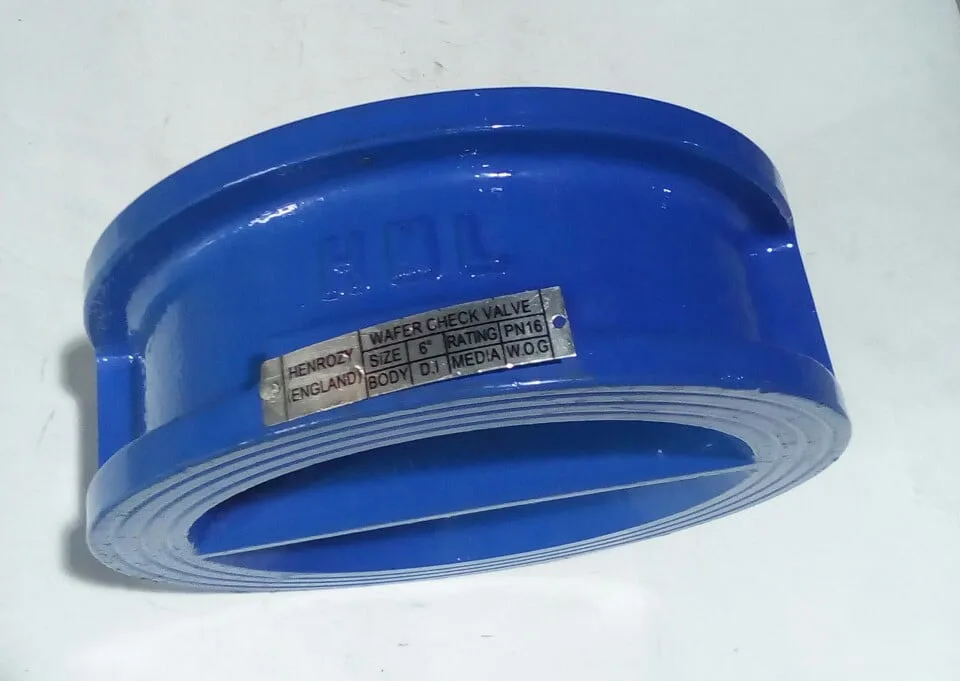 HML 6″ PN16 WAFER CHECK (NON RETURN) VALVE