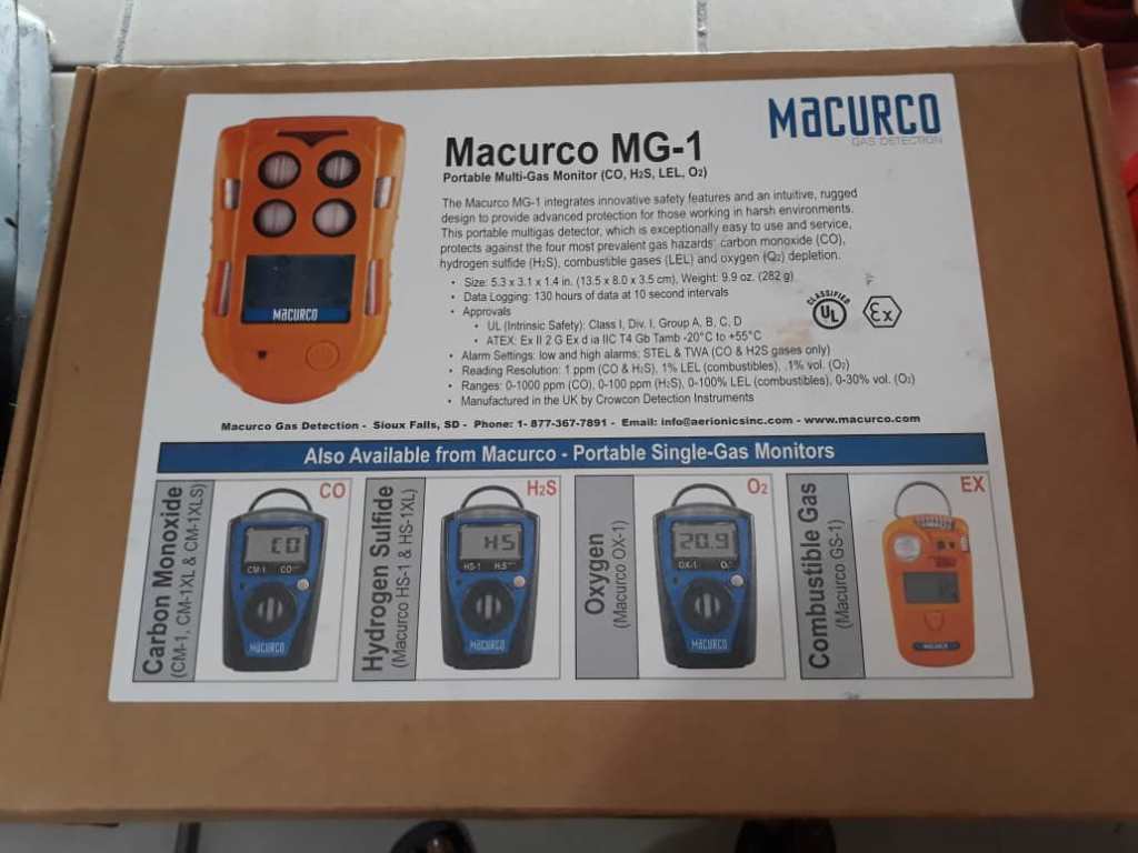 MACURCO MG-1 MULTI-GAS DETECTOR