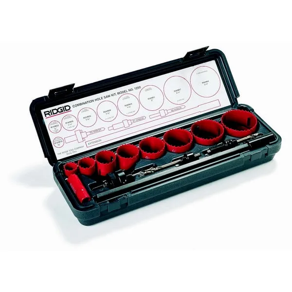 RIDGID 1250, (81500) Combo Hole Saw Kit