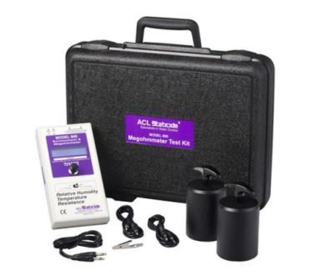 ACL STATICIDE ACL800 DIGITAL SURFACE RESISTANCE MEGOHMMETER TEST KIT ...
