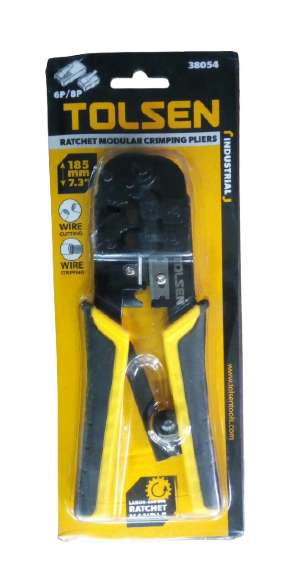 TOLSEN 38054 Ratchet Crimping Plier Tool
