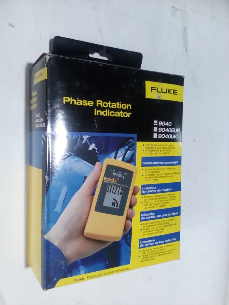 FLUKE 9040 PHASE ROTATION INDICATOR/METER – Toolz.ng