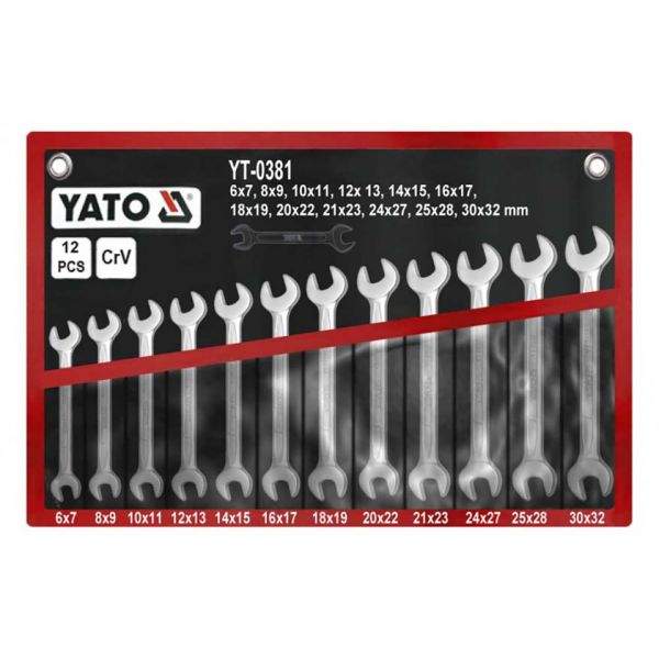 YATO YT-0381 6-32MM 12PCS DOE SPANNER SET – Toolz.ng