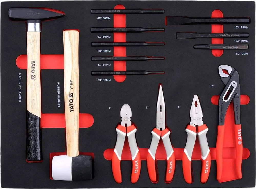 YATO YT-55290 211PC ROLLER CABINET WITH TOOLS - MECHANICS TOOLS SET ...