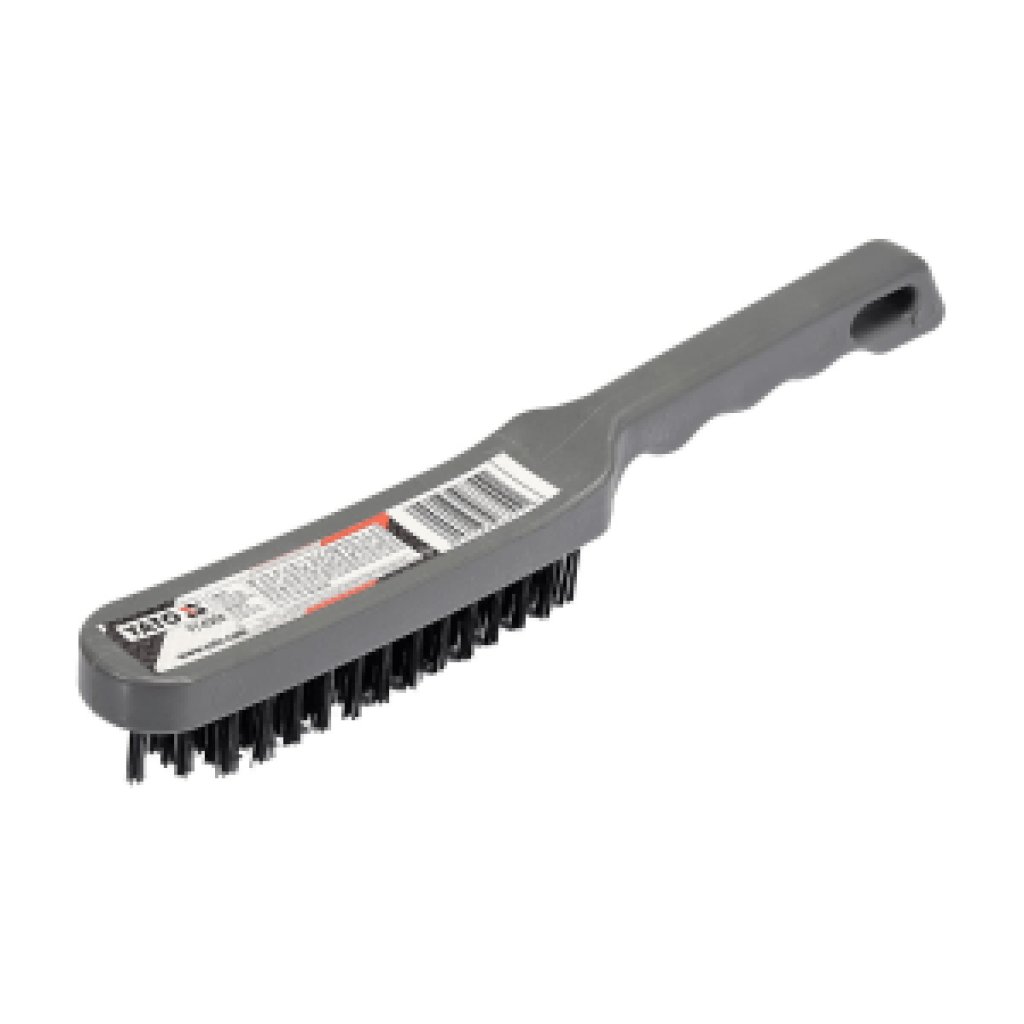 YATO YT-6355 WIRE BRUSH 5-ROWS PLASTIC HANDLE