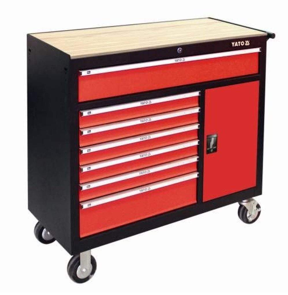 YATO YT-09141 7DRAWERS ROLLER CABINET WITH CUPBOARD AND SIDE ...