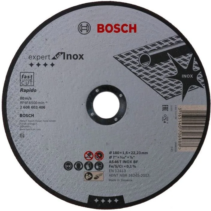 BOSCH 2608603406 18mm INOX RAPIDO STRAIGHT CUTTING DISC - Toolz.ng