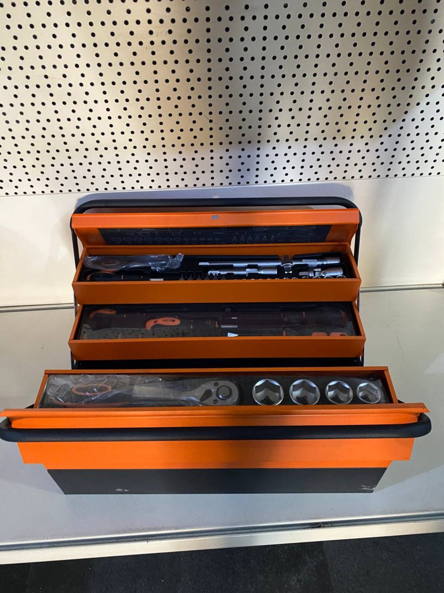 JUMLEE 5-Tier Metric Tool Box Set 1/4" & 1/2"
