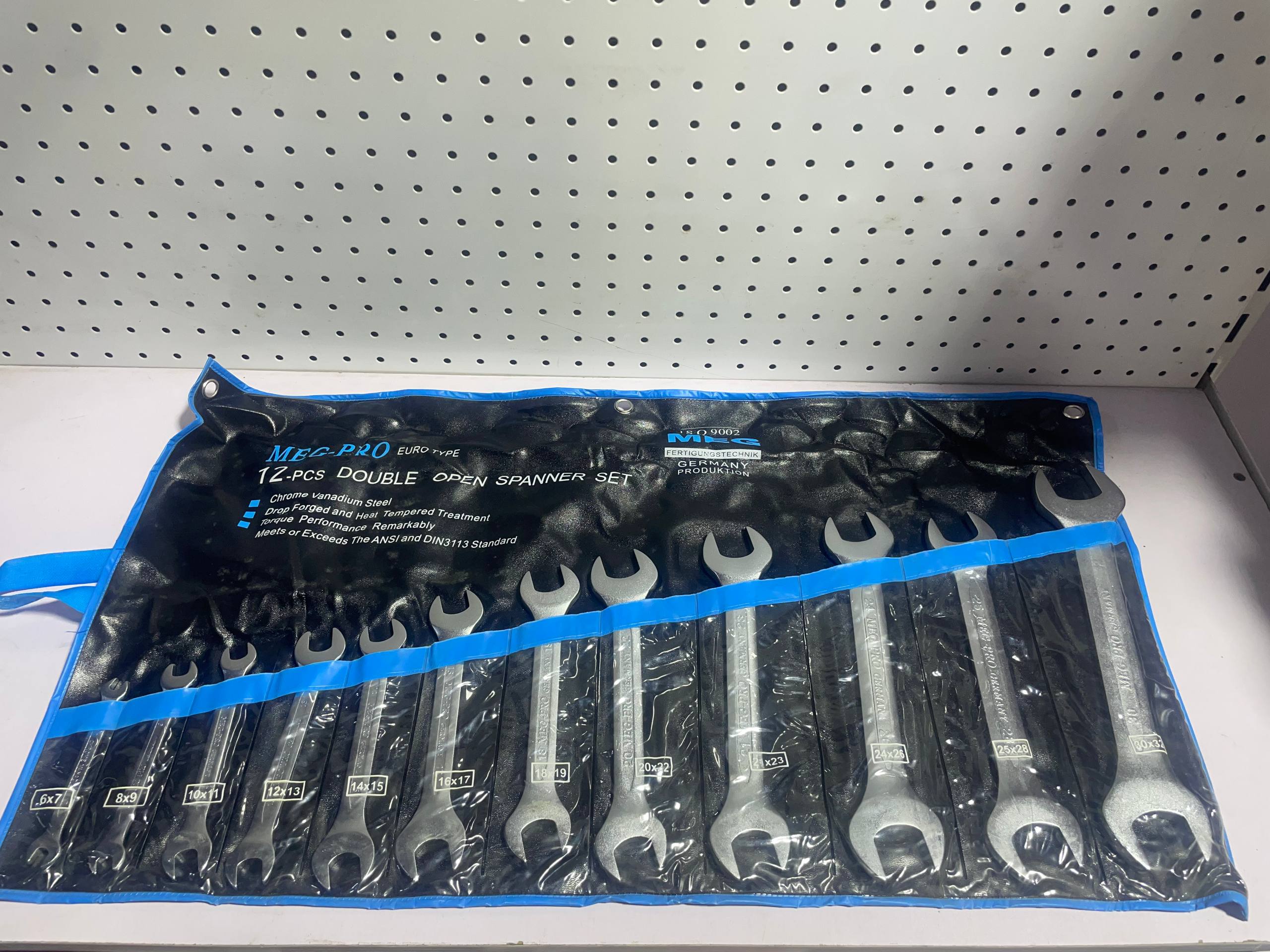 MEG PRO 12PCS Metric Double Open End Spanner Set