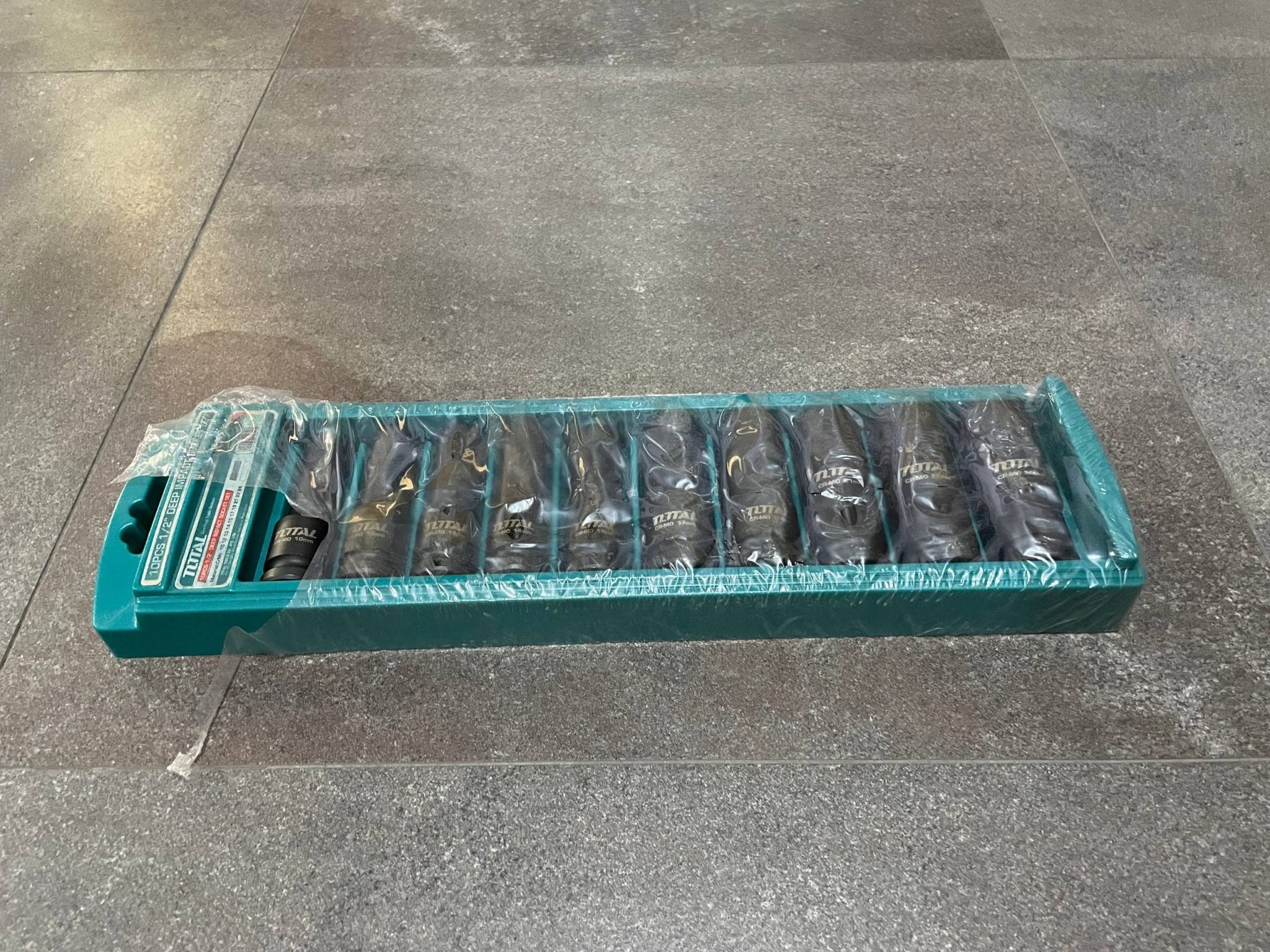TOTAL 1/2" Drive Deep Impact Socket Set 10–24mm